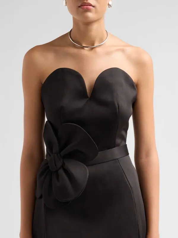 Marc Jacobs Satin Daisy Belted Minidress