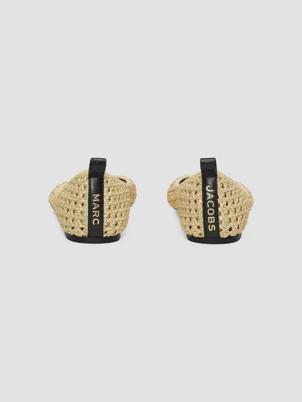 Marc Jacobs The Crochet Lace-up Ballerina Flats