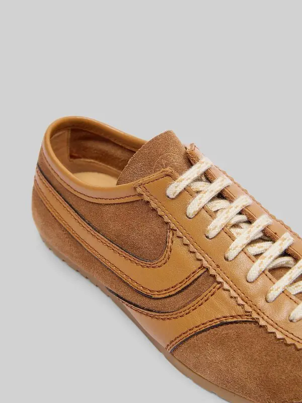 Dries Van Noten Round-toe Suede Low-top Sneakers