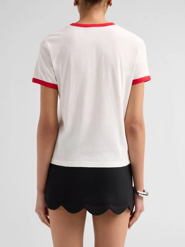 Marc Jacobs Logo Cotton-blend T-shirt - White Multi