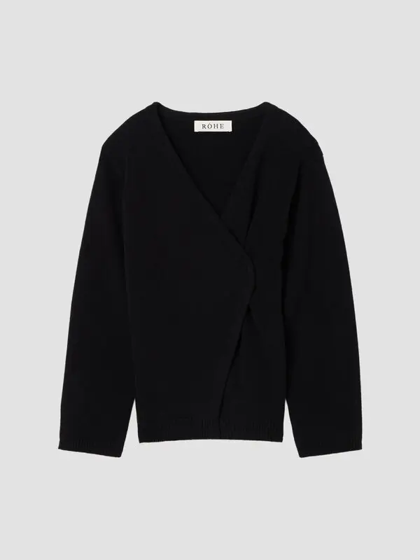 RÓHE Relaxed Wool-cashmere Wrap Cardigan