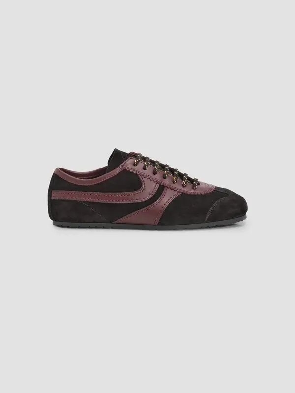 Dries Van Noten Suede Low-top Sneakers - Black