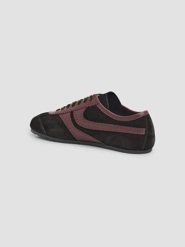 Dries Van Noten Suede Low-top Sneakers - Black