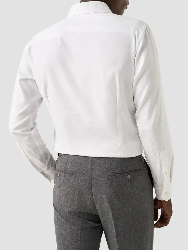 Eton Textured Slim-fit Cotton Dobby Shirt
