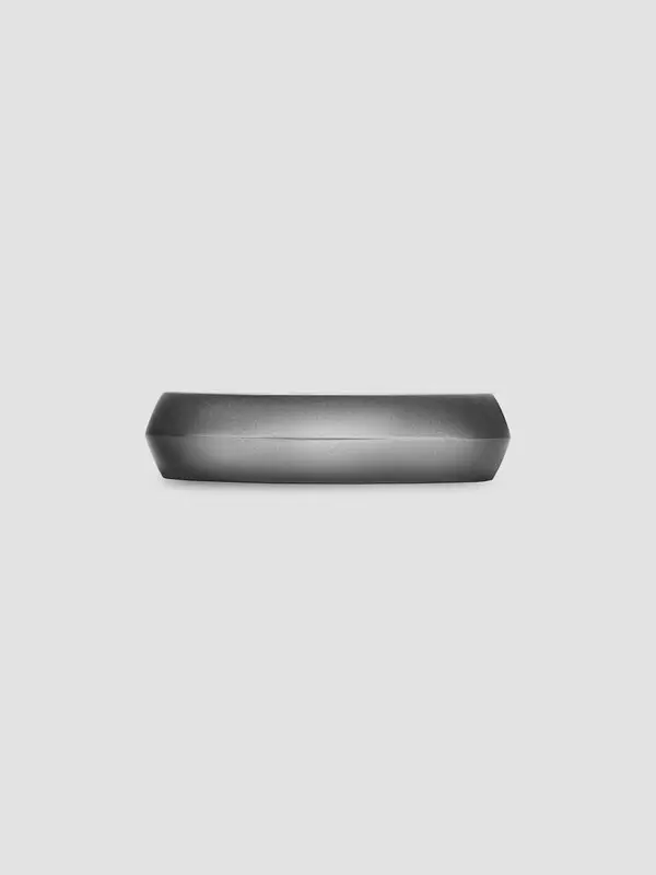 David Yurman Knife Edge Band Ring In Anthracite Titanium, 6mm