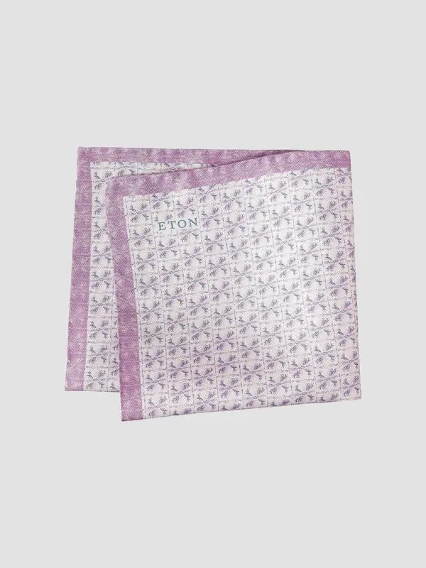 Eton Floral Panama Silk Pocket Square