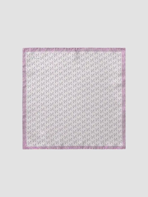 Eton Floral Panama Silk Pocket Square