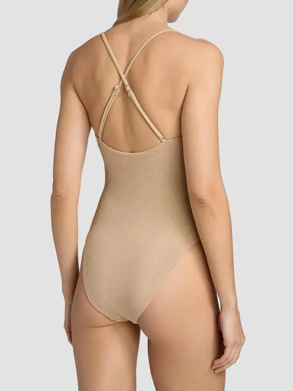 Ramy Brook Bexley Metallic One-piece Swimsuit - Gold