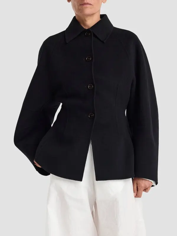 RÓHE Double-faced Sculptural Jacket - Black