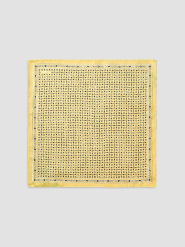 Eton Floral Silk Twill Pocket Square