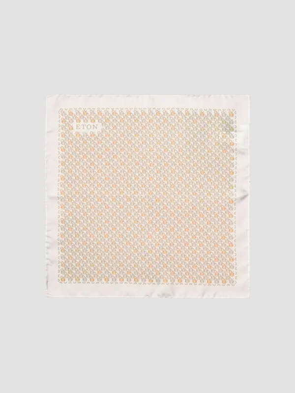 Eton Cocktail Print Silk Pocket Square