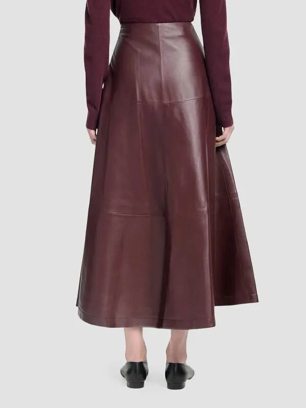 Altuzarra Varda Leather Paneled Maxi Skirt