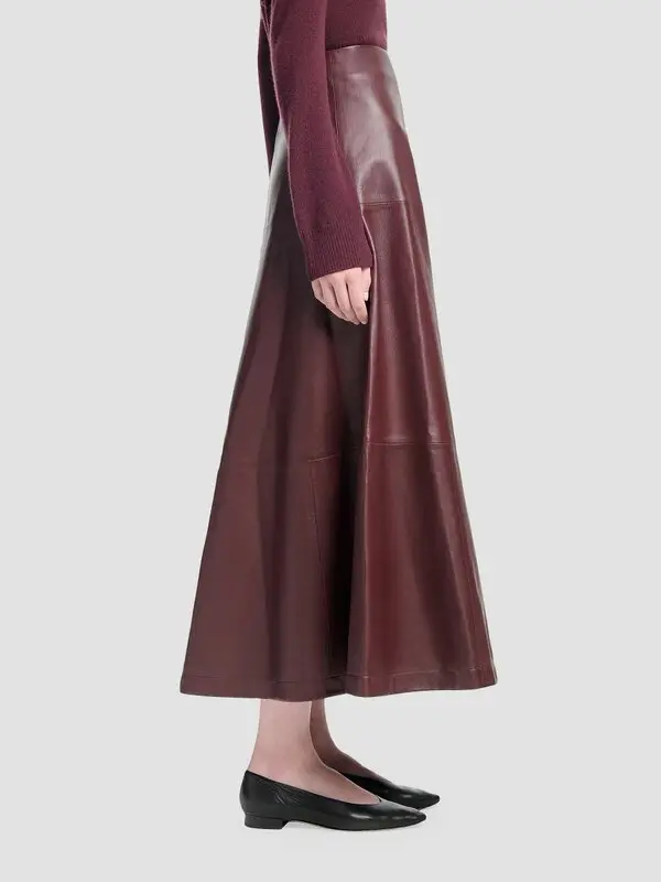 Altuzarra Varda Leather Paneled Maxi Skirt