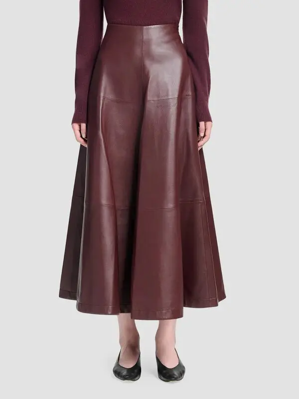 Altuzarra Varda Leather Paneled Maxi Skirt
