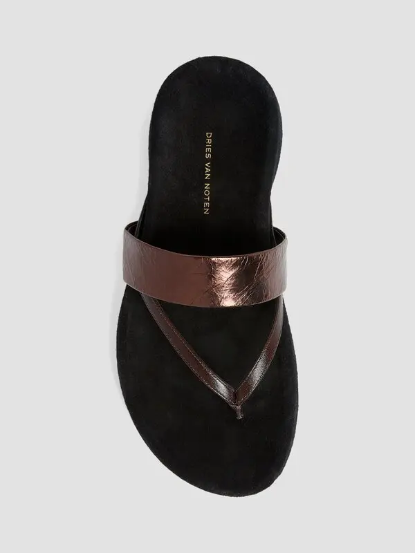 Dries Van Noten Mosaicon Leather Sandals