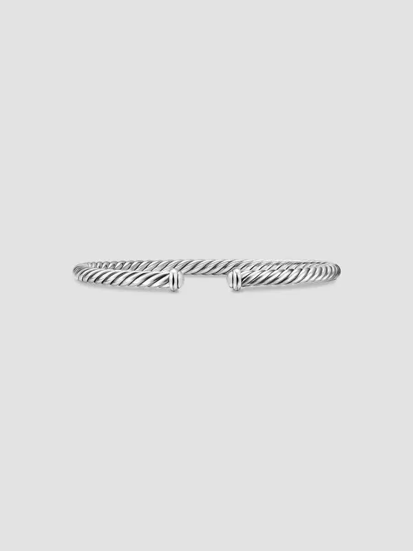 David Yurman Cable Flex Bracelet In Sterling 4mm