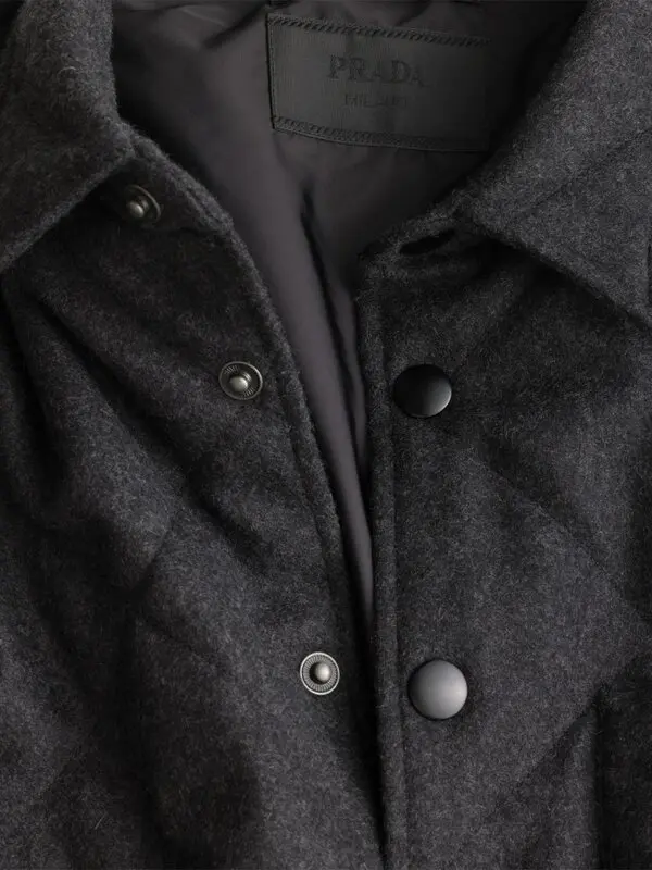 Prada Padded Cashmere Shirt - Grey