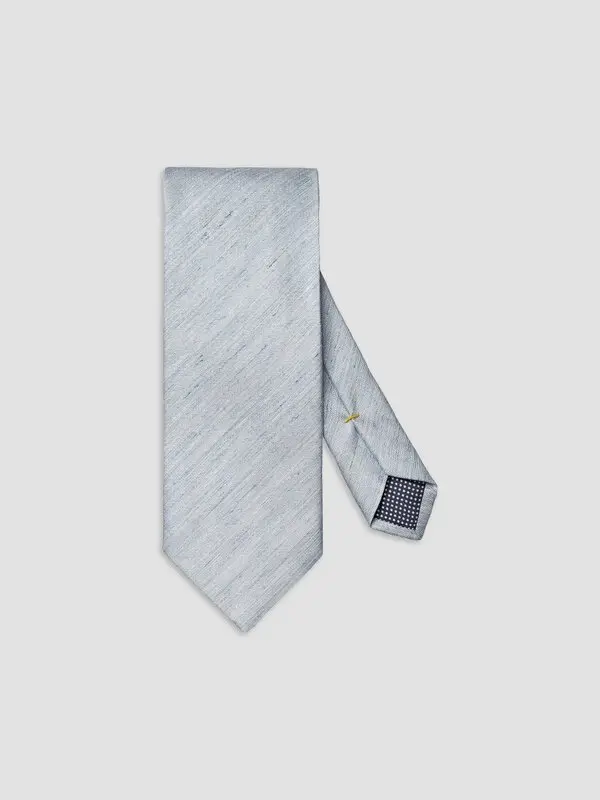 Eton Chain Print Silk Tie - Light Blue