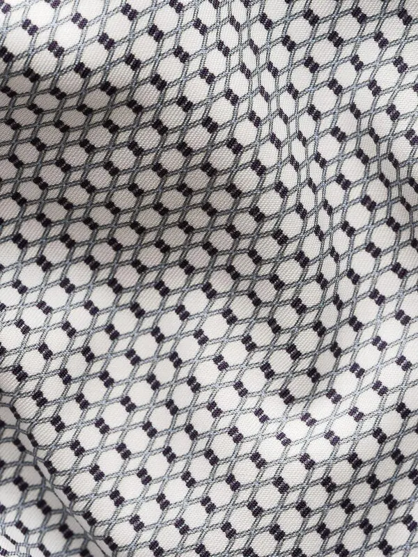 Eton Geometric Print Slim-fit Twill Shirt