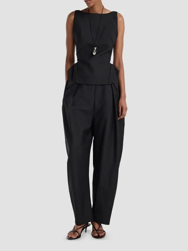 RÓHE Deconstructed Collar Top