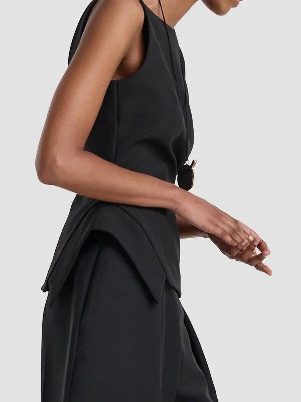 RÓHE Deconstructed Collar Top