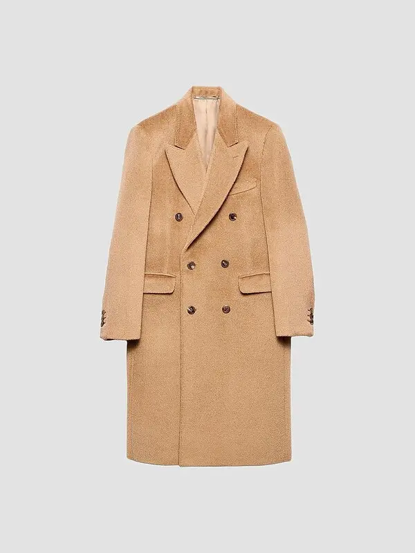 Prada Double-breasted Wool Blend Coat