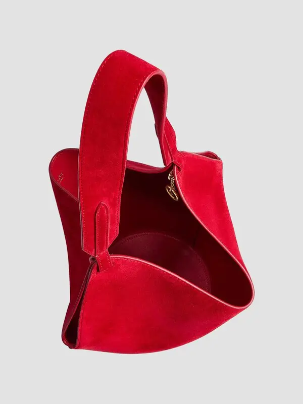 Khaite Lotus Suede Mini Tote Bag