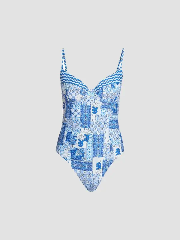 Ramy Brook Jayda Printed One-piece Swimsuit - Ocean