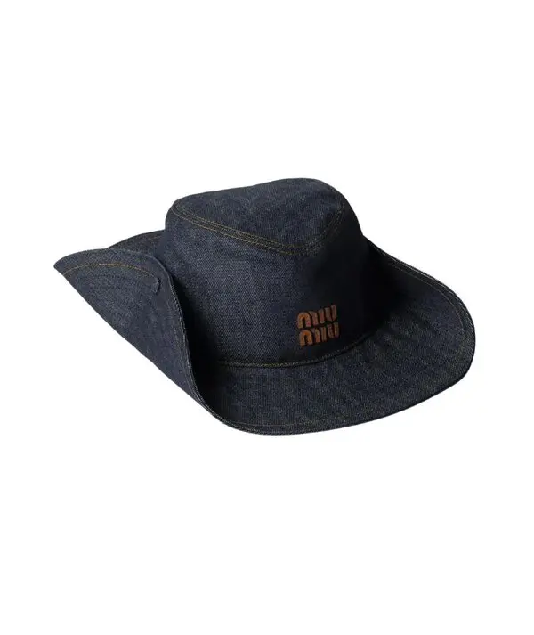 Miu Miu Denim Cowboy Hat - Blue