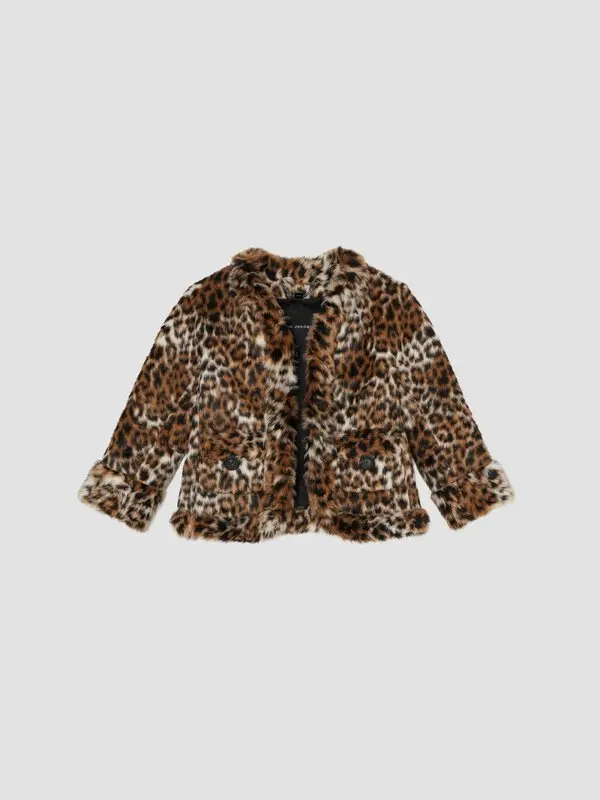 Marc Jacobs Faux Fur Leopard Print Jacket