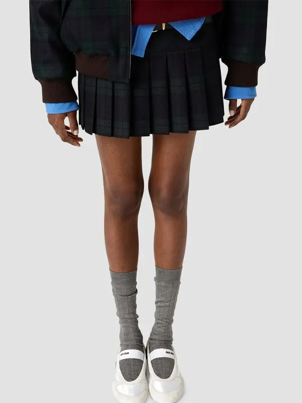 Miu Miu Gymnasium Technical Fabric And Suede Ballerinas