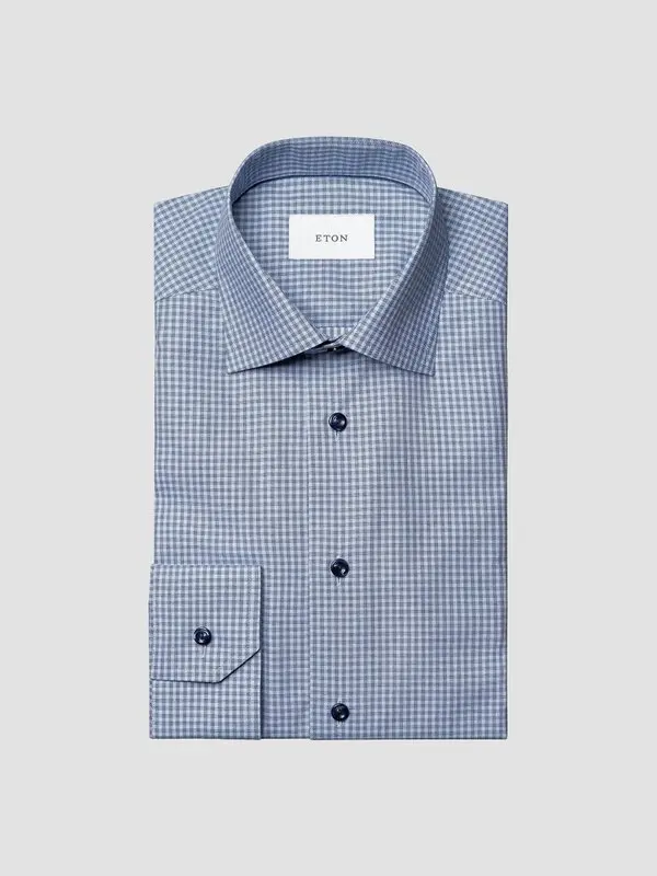 Eton Slim-fit Check Twill Shirt