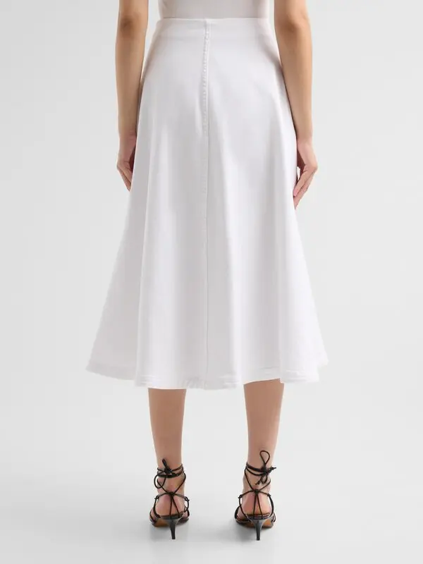 Altuzarra Varda Cotton-blend Panelled Midi Skirt
