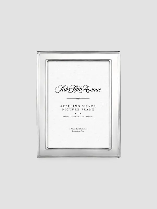 CUNILL Madison 4" X 6" Sterling Frame - Silver