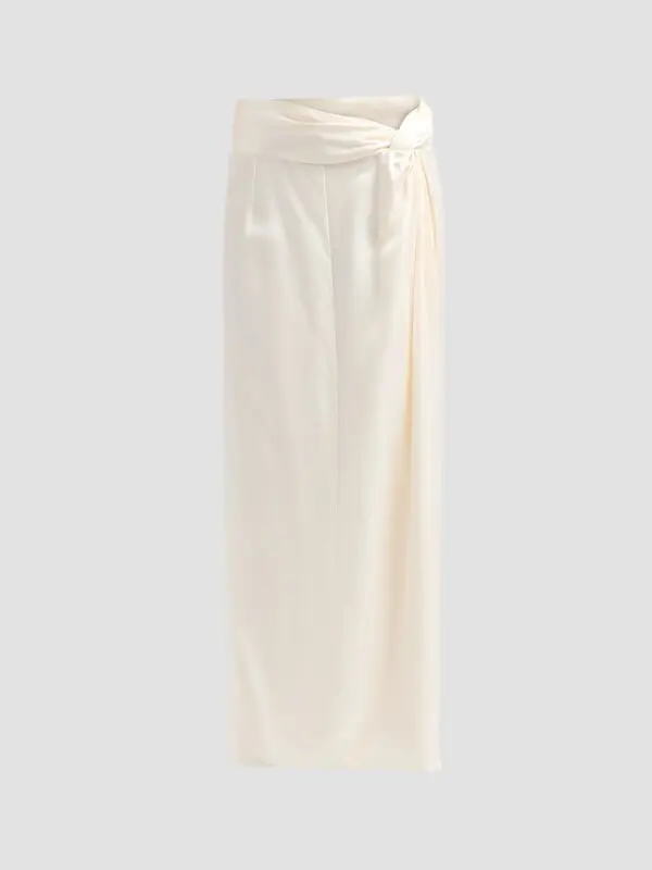 RÓHE Sarong Satin Maxi Skirt
