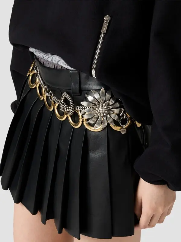 Miu Miu Cotton Fleece Zipper Sweatshirt - Black