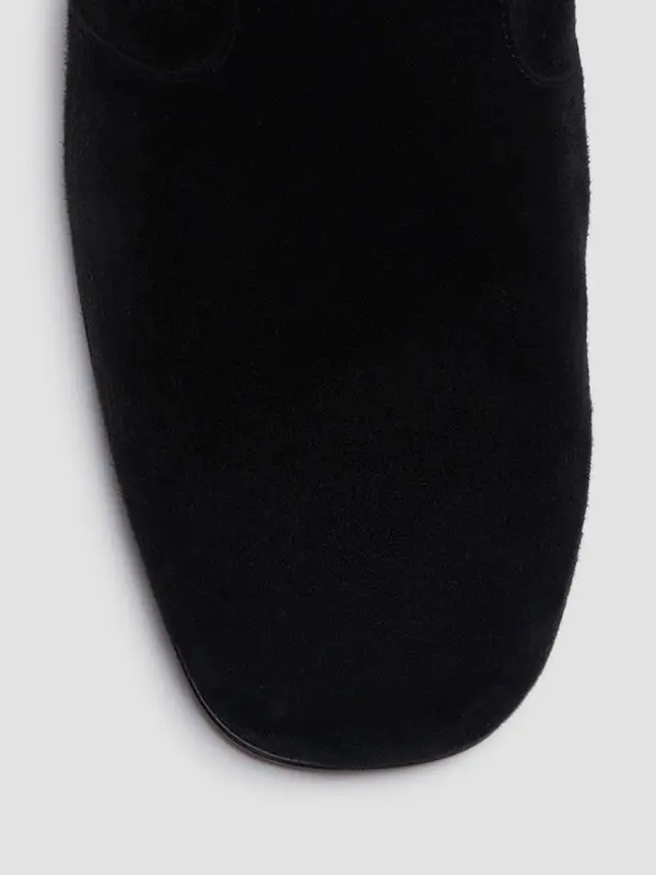 ROGER VIVIER Tres Vivier Polly 45mm Suede Booties - Nero