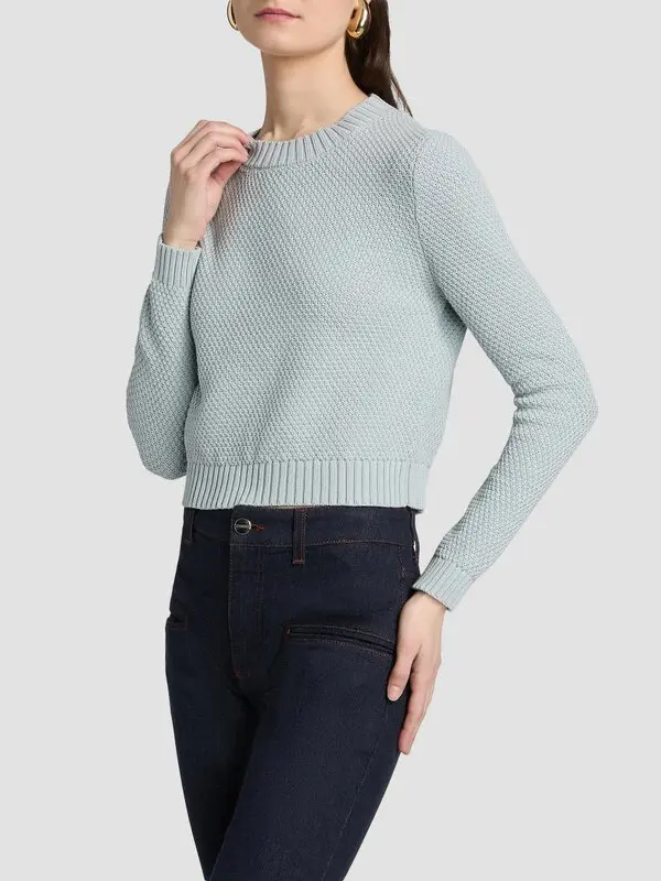 Altuzarra Pogo Cotton-blend Crop Sweater