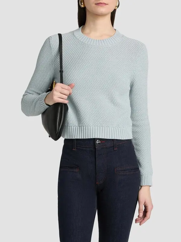 Altuzarra Pogo Cotton-blend Crop Sweater