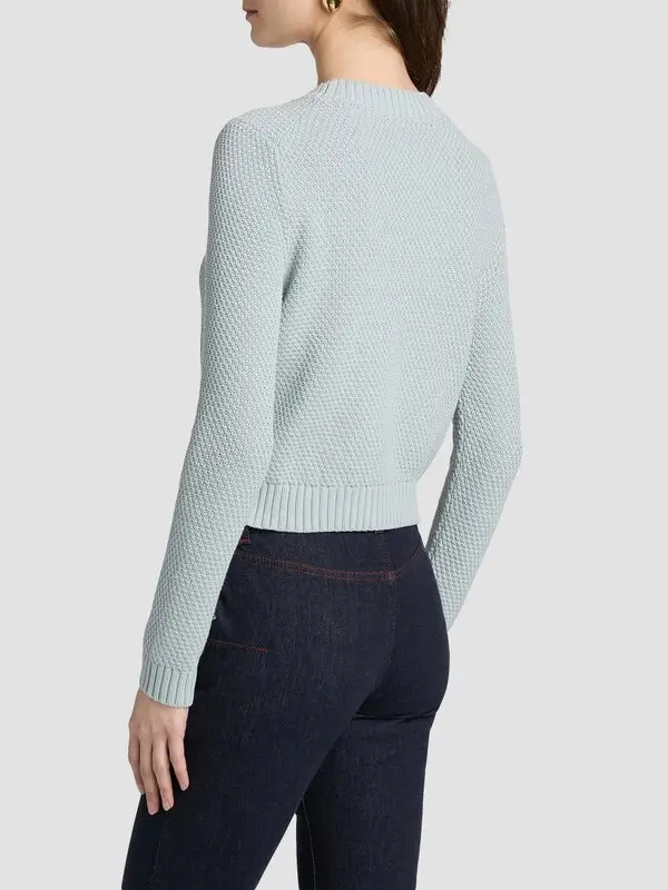 Altuzarra Pogo Cotton-blend Crop Sweater