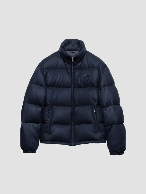 Prada Weight Cashmere Down Jacket - Blue