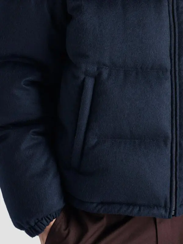 Prada Weight Cashmere Down Jacket - Blue