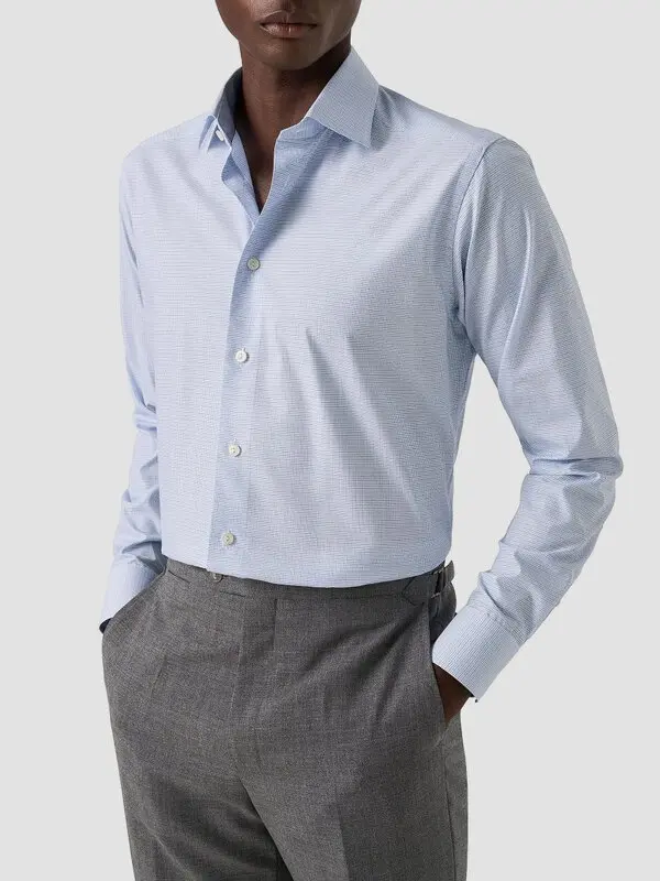 Eton Contemporary-fit Check Twill Shirt