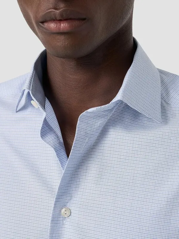 Eton Contemporary-fit Check Twill Shirt
