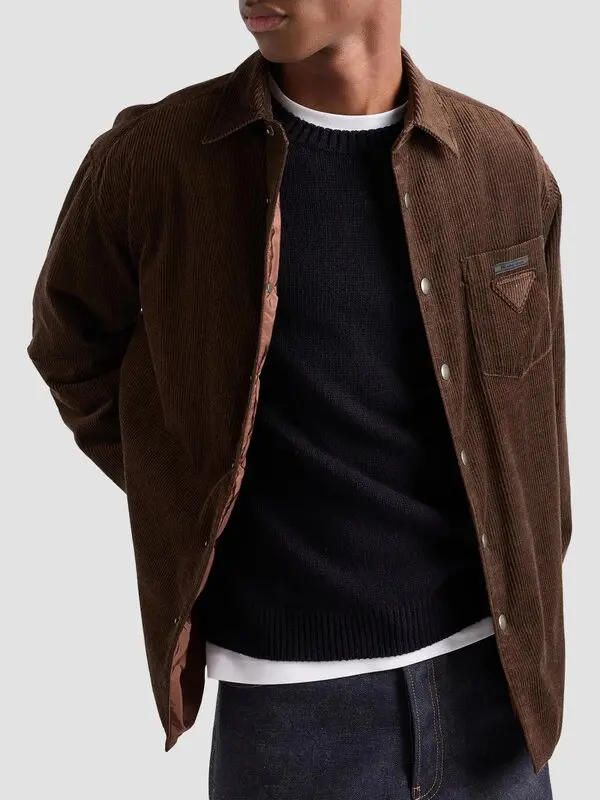 Prada Corduroy Shirt - Brown