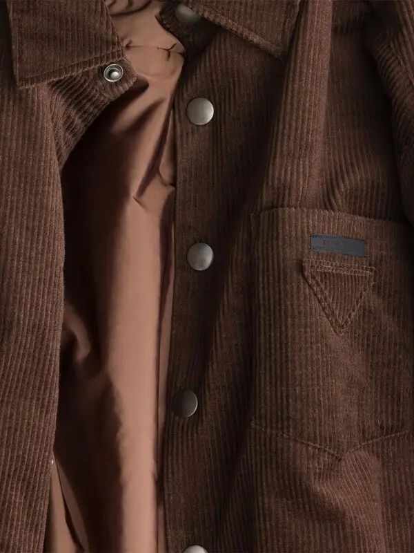 Prada Corduroy Shirt - Brown