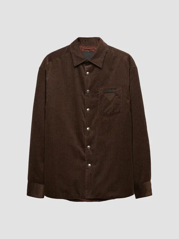 Prada Corduroy Shirt - Brown