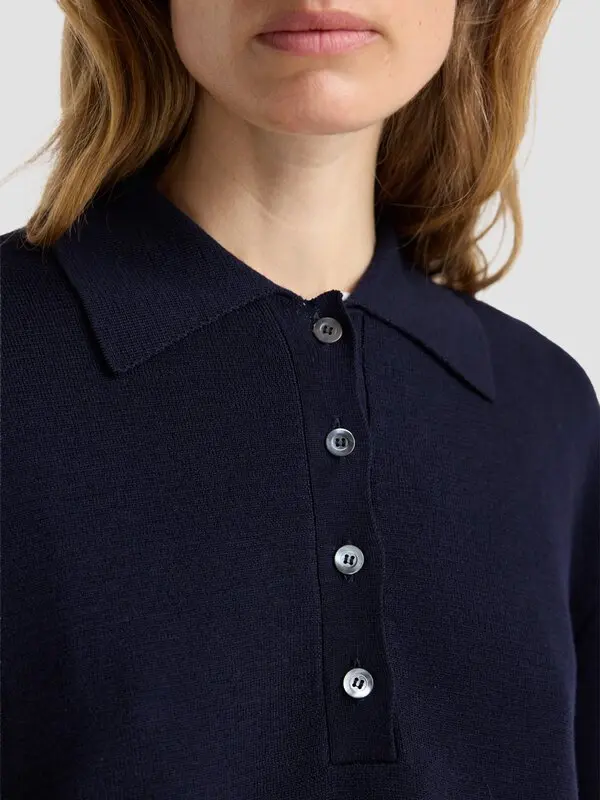 RÓHE Wool-blend Polo Sweater