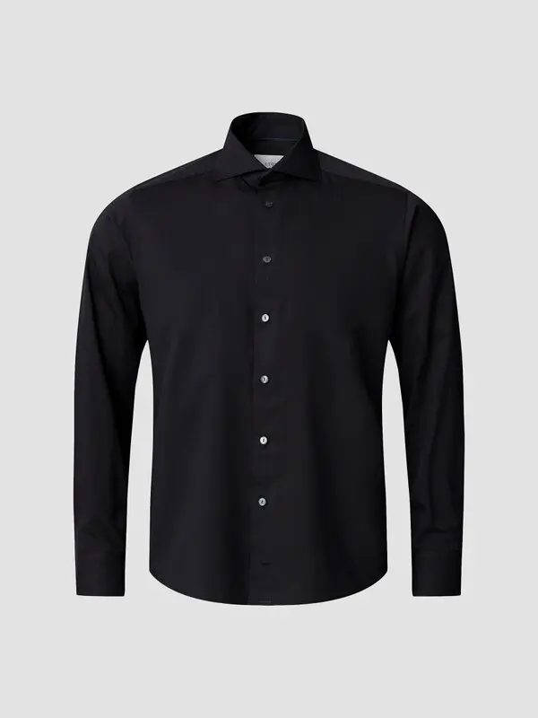 Eton Contemporary-fit Solid Cotton-silk Shirt
