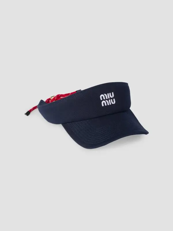 Miu Miu Denim Visor